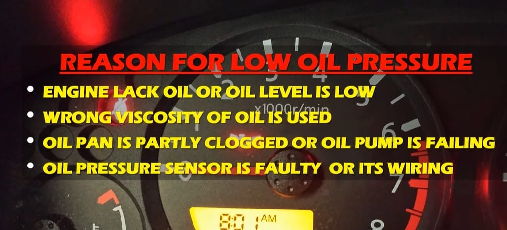 Causes The Oil Light To Come On & How Do I Fix It